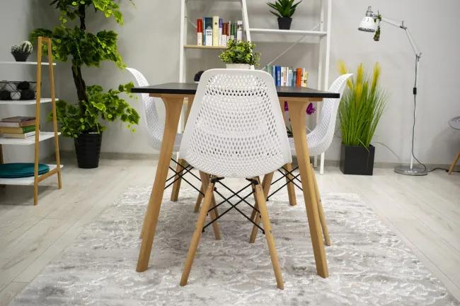 Set dvou jídelních židlí MARO bílé (2ks)