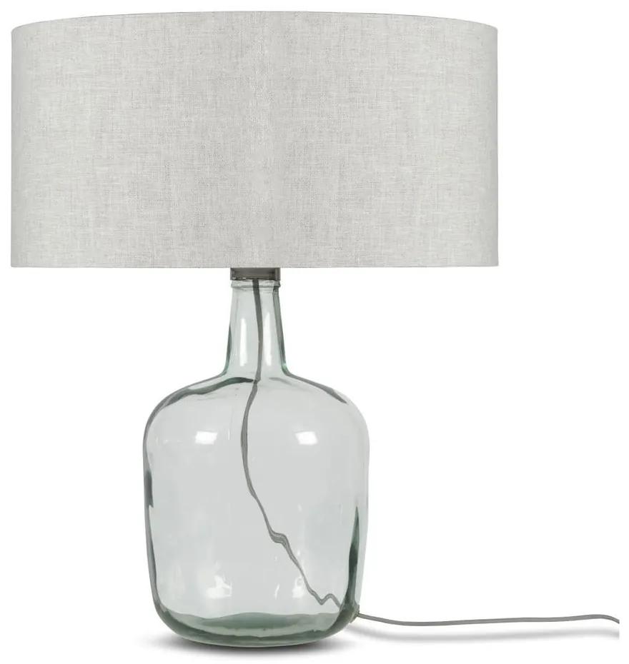 BonamiStolní lampa se světle béžovým stínidlem a konstrukcí z recyklovaného skla Good&Mojo Murano, ⌀ 47 cm