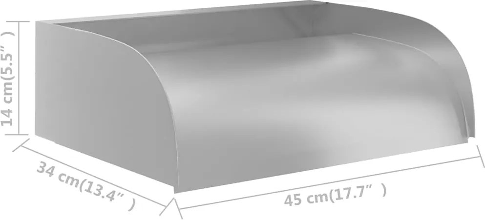 Vodopád 45 x 34 x 14 cm nerezová ocel 304 148877