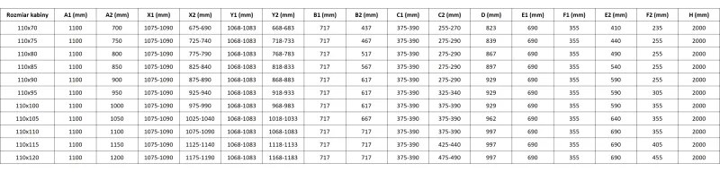 Mexen Mist-H Duo, 2-křídlý ​​výklopný sprchový kout 110 x 85 cm, čiré sklo, zlatý matný profil, 8A5-110L-085P-55-00