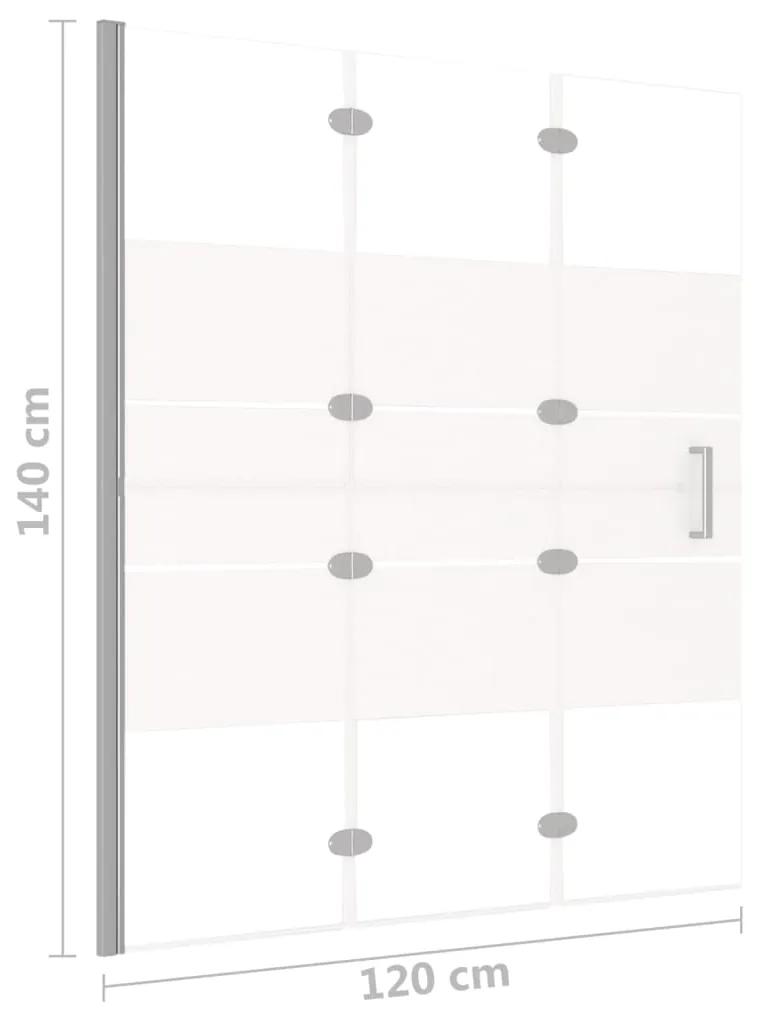 Skládací sprchový kout ESG 120 x 140 cm bílý,  150739