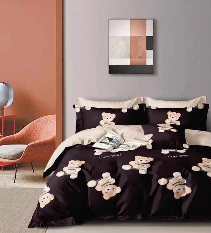 Dětské povlečení z mikrovlákna CUTE BEAR barevné Rozměr povlečení: 70 x 80 cm | 140 x 200 cm