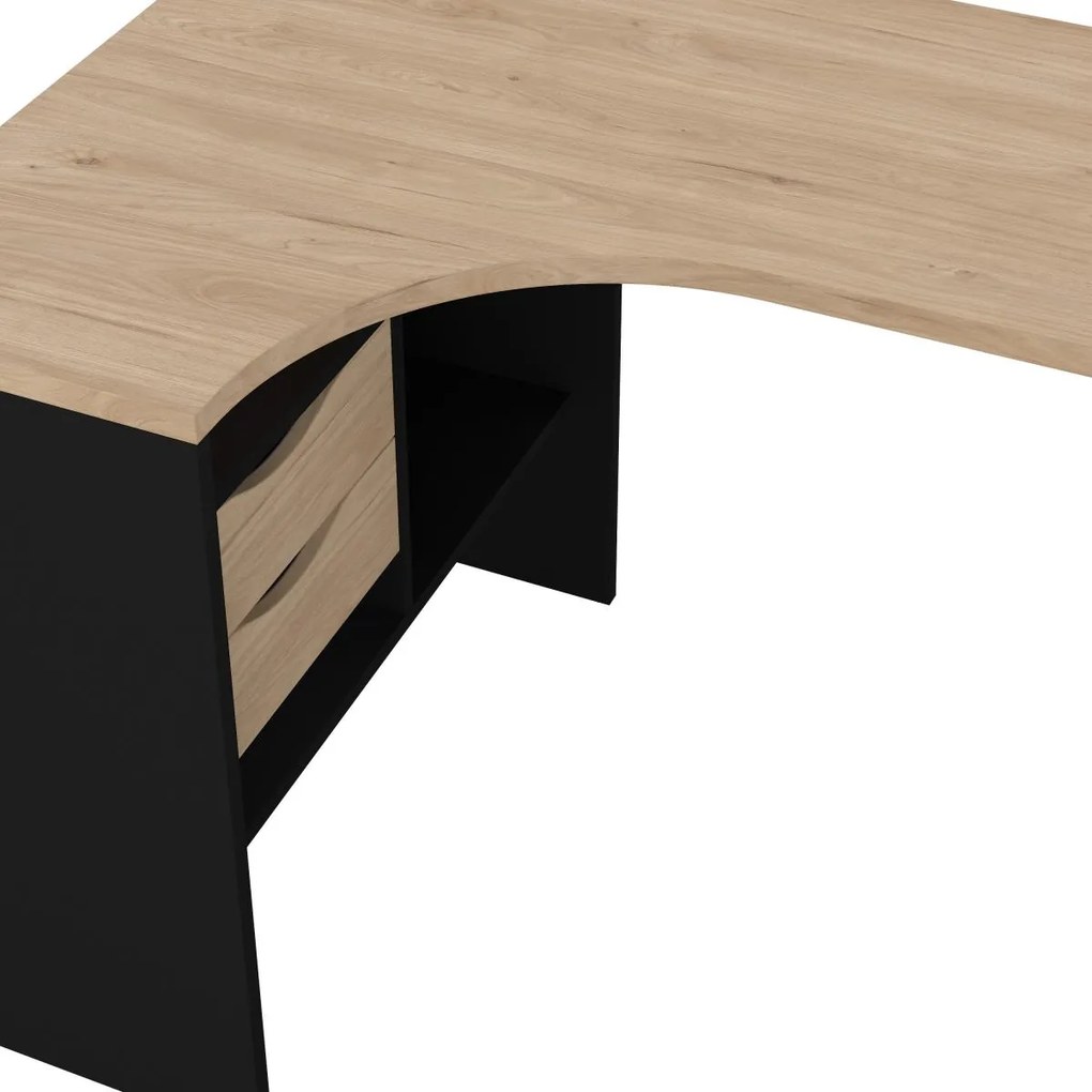 FALCO Psací stůl Felix 118 černý mat/jackson hickory