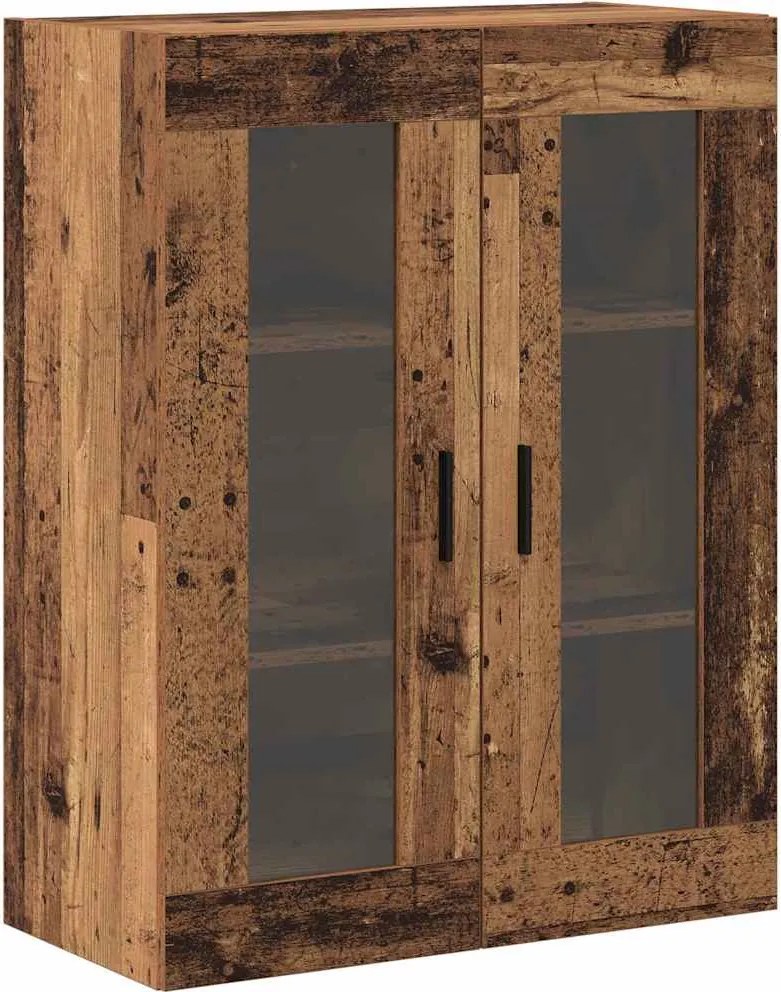 Nástěnné skříňky 2 ks Staré dřevo 69,5 x 34 x 90 cm 3394581