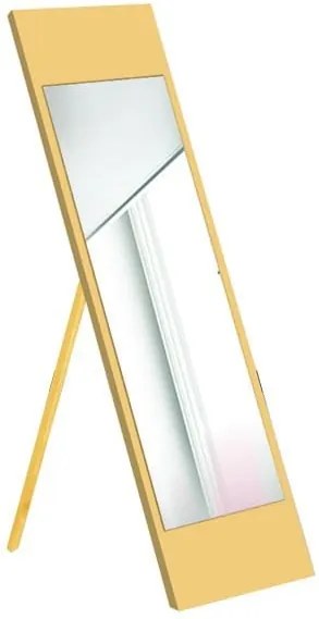 Stojací zrcadlo se žlutým rámem Oyo Concept, 35 x 140 cm