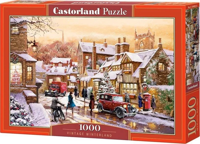 Castorland puzzle zasněžené městečko 1000 dílků