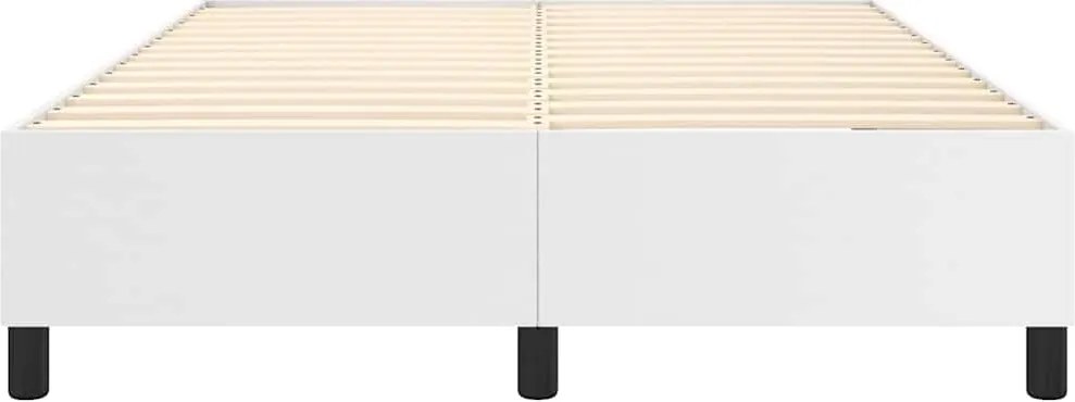 Rám postele s boxspringem bílá 140 x 190 cm umělá kůže 3121042