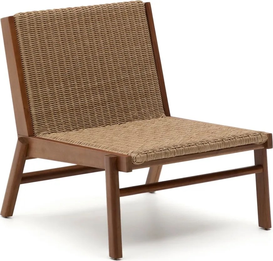 Dřevěné zahradní křeslo v přírodní barvě Itani – Kave Home