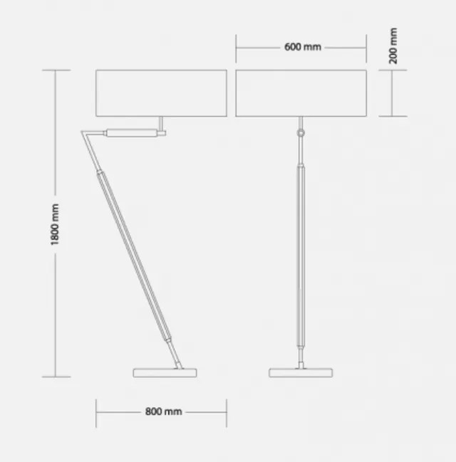 KANDELA - Stojací lampa ZET