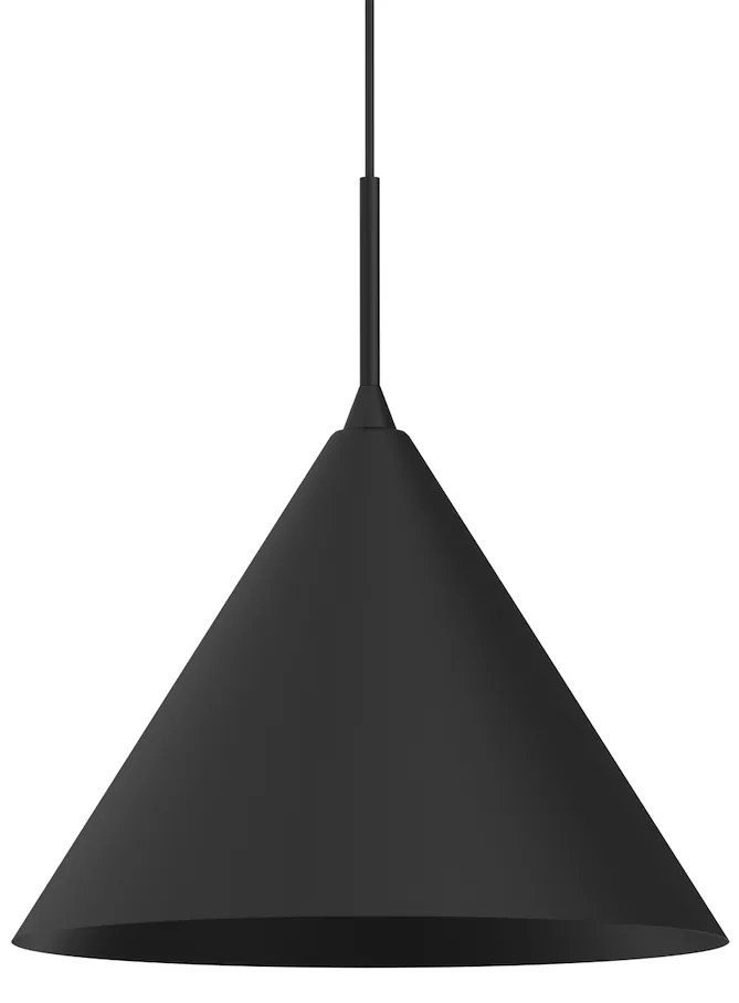 Závěsné svítidlo Capital, 1x černé kovové stínítko, (fi 32cm), b