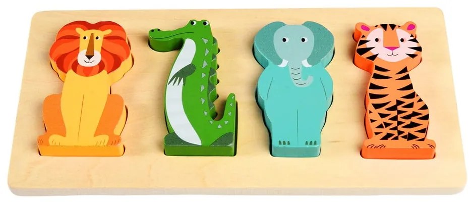 Dřevěné puzzle Colourful Creatures – Rex London