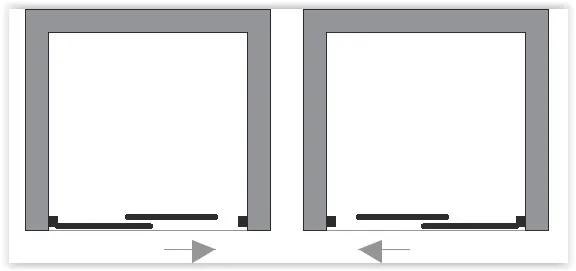 FORTE Sprchové dveře ACRIL - PORTA NEW BARVA rámu - Bílá, Rozměr A - 90 - 100 cm OLNNC1FS100031