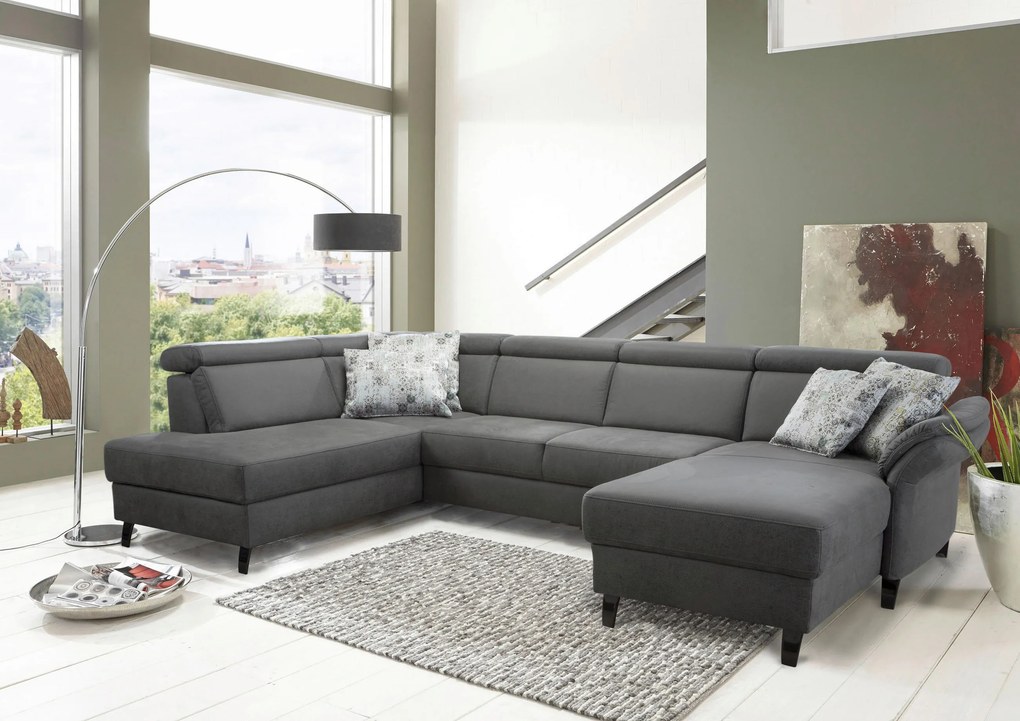 XXXLutz SEDACÍ SOUPRAVA, textil, antracitová Sit & More - Sedací soupravy - 000144005218