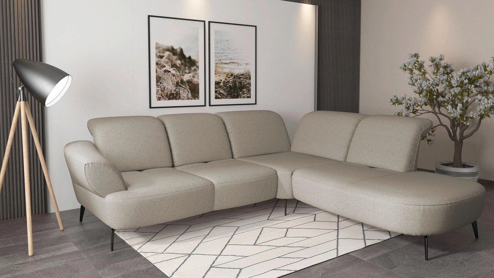 XXXLutz ROHOVÁ SEDAČKA, textil, šedohnědá Sit & More - Sedací soupravy - 000144013297