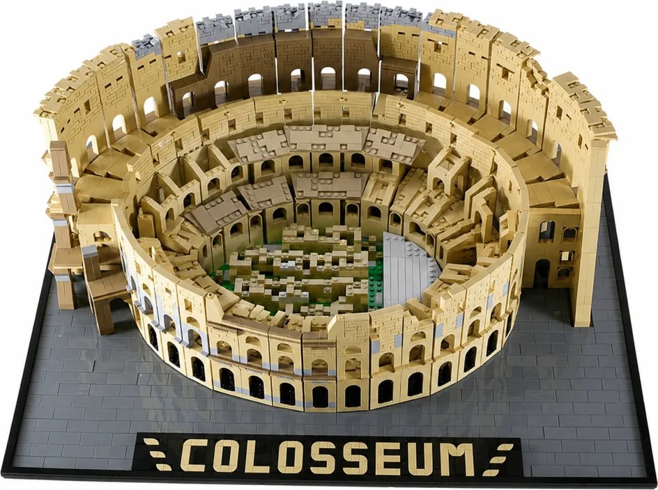 LEAN Toys Stavební kostky – Římské Koloseum, 6466 dílů