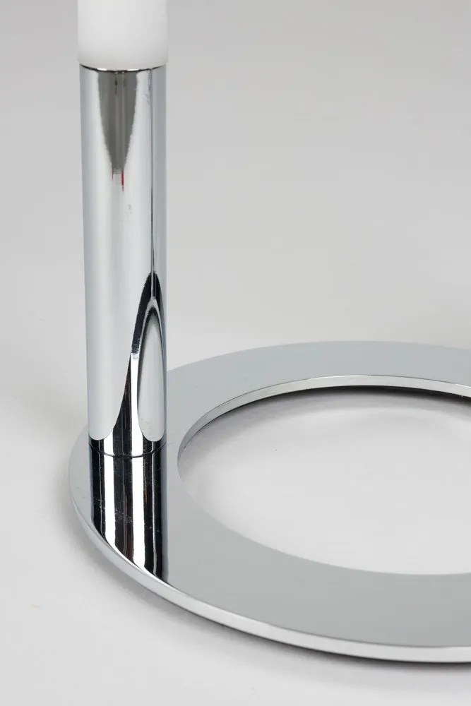 Kovová LED stmívatelná stolní lampa ve stříbrné barvě (výška 36 cm) Arch – Zuiver