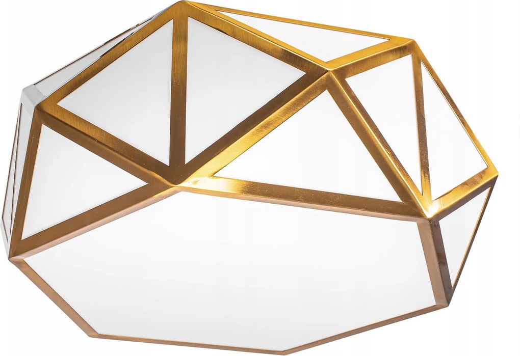 Stropní Svítidlo Geometrický Stropní Svítidlo 45 cm Zlatá Gold