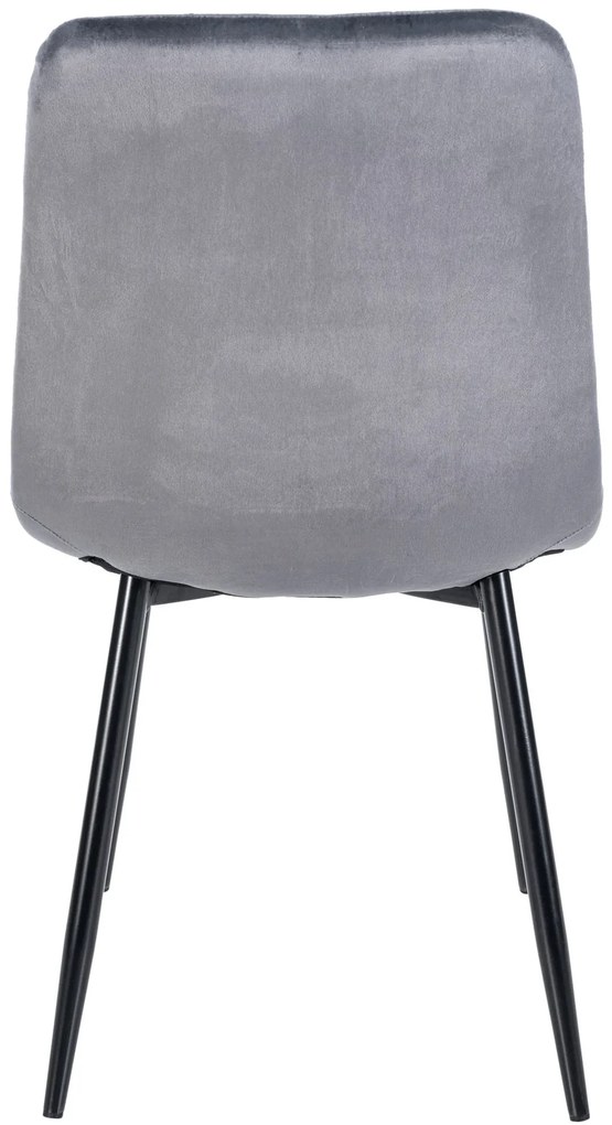 Jídelní židle Haarby - samet | tmavě šedá