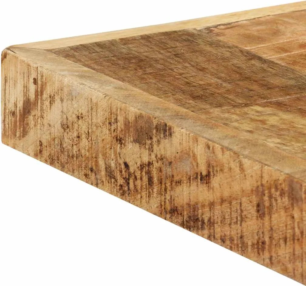 Jídelní stůl 160 x 80 x 75 cm masivní hrubé mangovníkové dřevo 247433