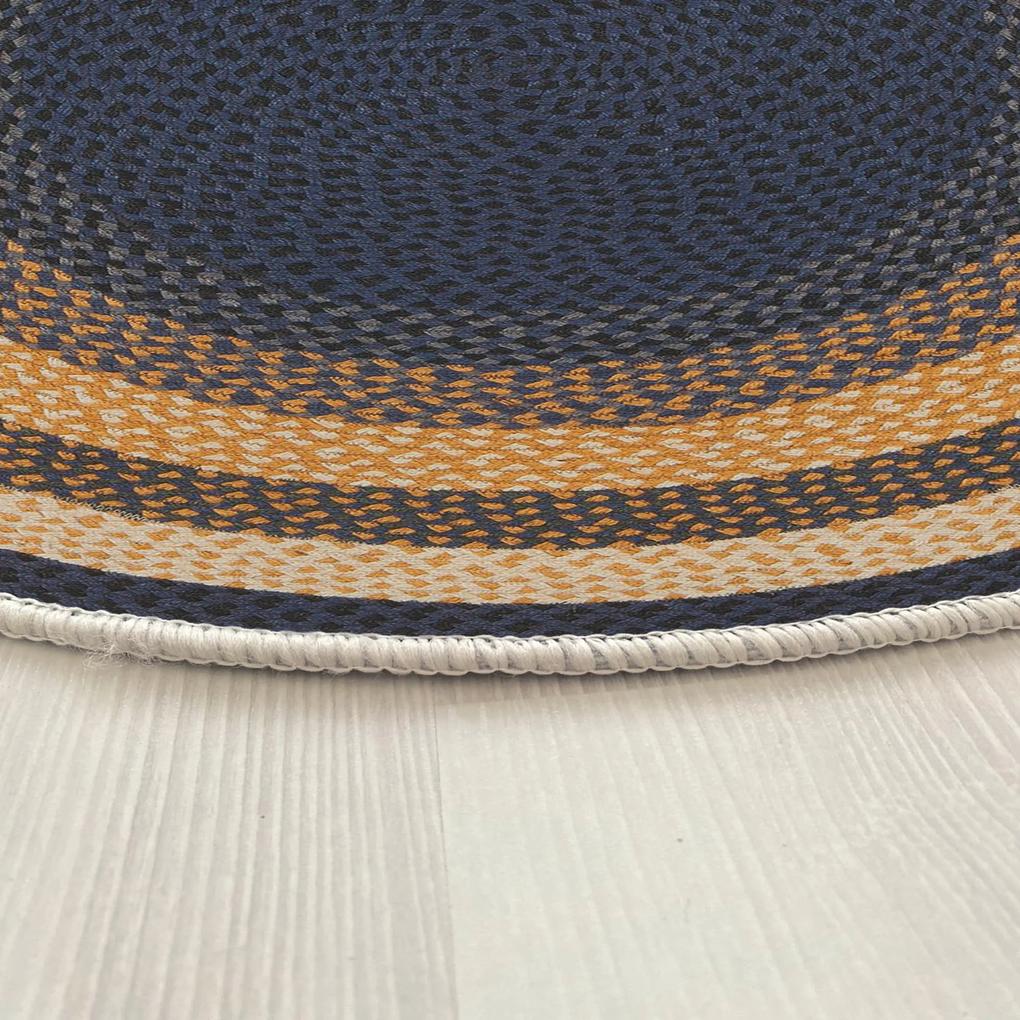 Conceptum Hypnose Kusový koberec Woopamuk526, Modrá, 100 x 100 cm