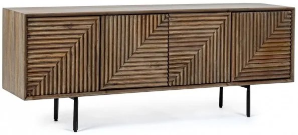 BIZZOTTO dřevěný TV stolek DARSEY 53x140 cm 0746870