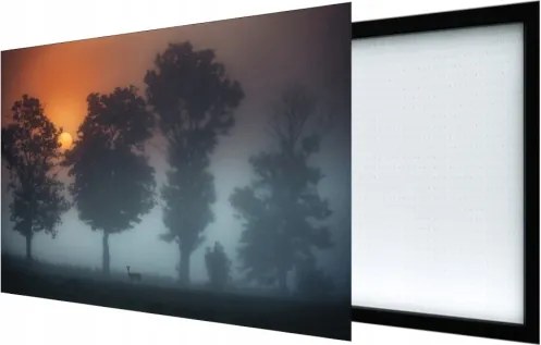 Led Podsvícený Obraz Sarna rámeček černý Elegance Slim 30x40 cm napájecí adaptér