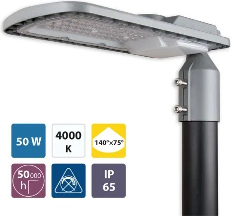 LED svítidlo veřejného osvětlení McLED Street Eco 50W 4000K neutrální bílá ML-521.027.47.0