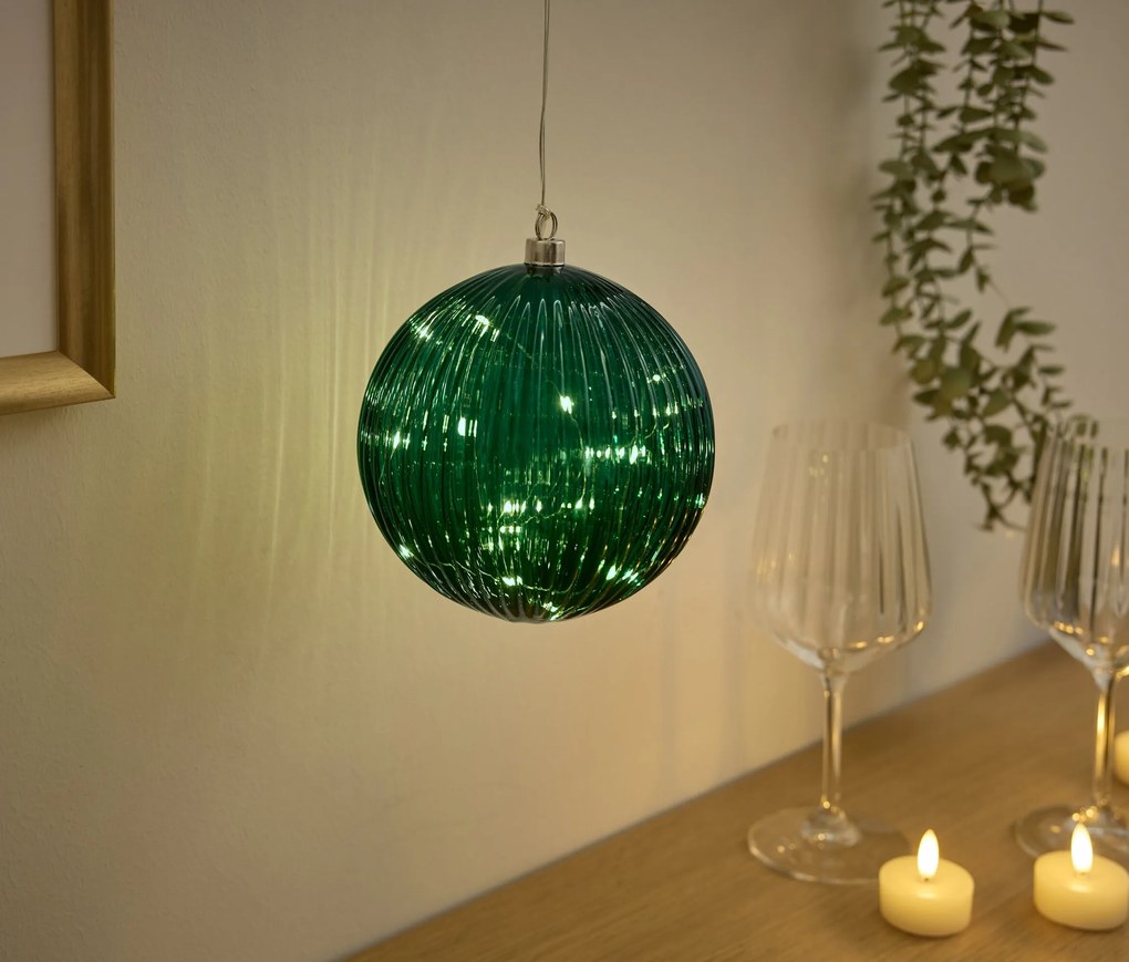 Tchibo - LED koule s drážkami - barva: transparent