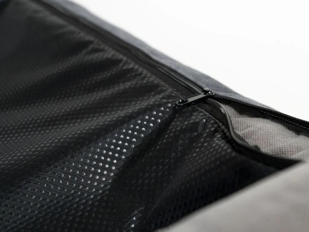 Rexproduct Sametový pelíšek OTTO s ortopedickou matrací ČERNÝ Zvolte barvu: Černá, Zvolte rozměr: L
