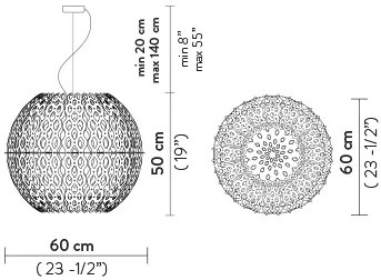 Slamp Závěsné svítidlo CHARLOTTE GLOBE  - WHITE