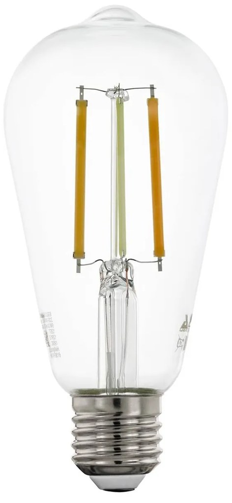 LED chytrá filamentová žárovka, E27, ST64, 6W, 2200-6500K, 806lm, teplá-studená bílá, čirá Eglo LM_LED_E27 12577