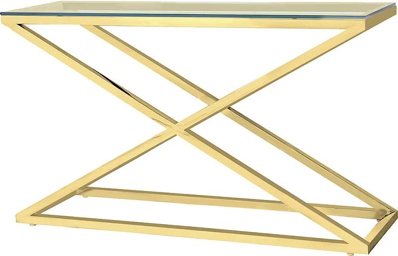 ARTELORE Konzolový stůl HERMES zlatý 130 x 45 x 75