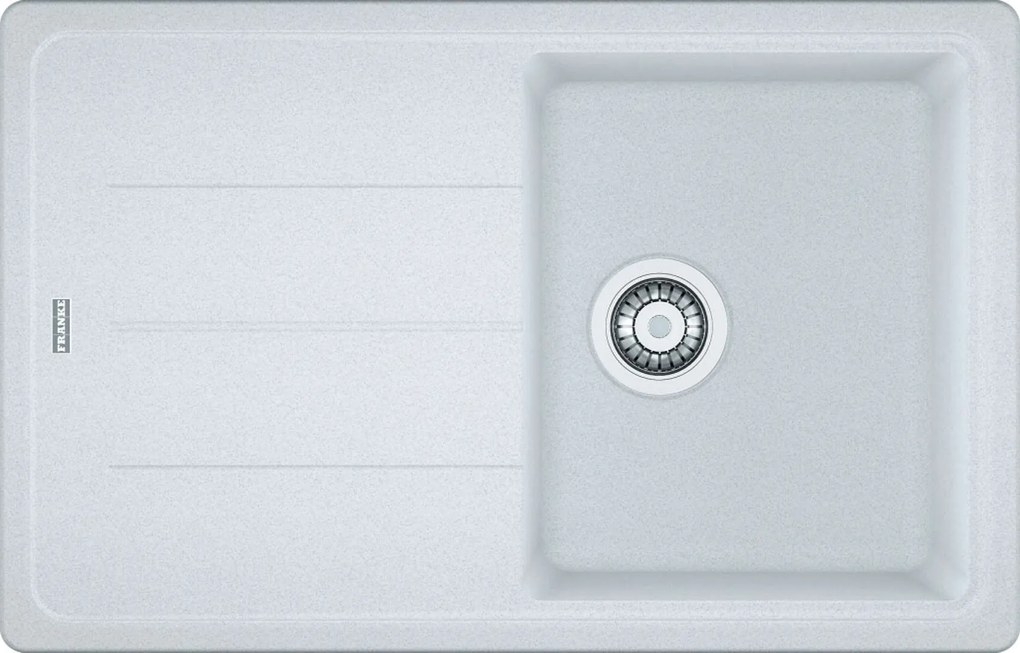 Franke Basis - Fragranitový dřez BFG 611-78, 78x50 cm, bílá-led 114.0285.168