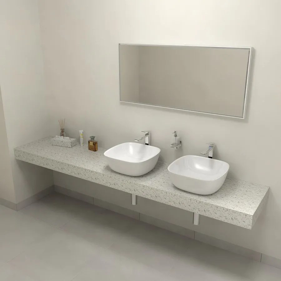 SAPHO - TAILOR rockstone deska 250x50 cm, provedení límce R TR250R