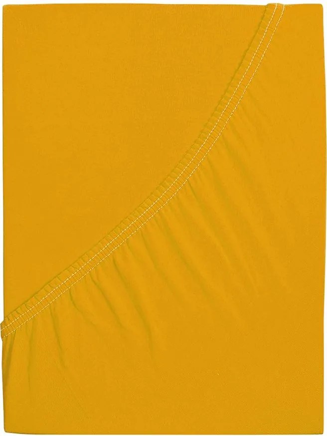 B.E.S. - Petrovice, s.r.o. Prostěradlo JERSEY dětské - Sytá žlutá 60 x 120