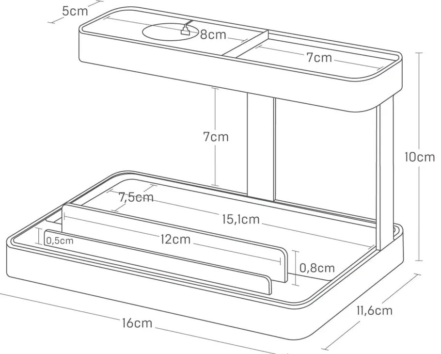 Kovový stojánek na tablet Tower – YAMAZAKI
