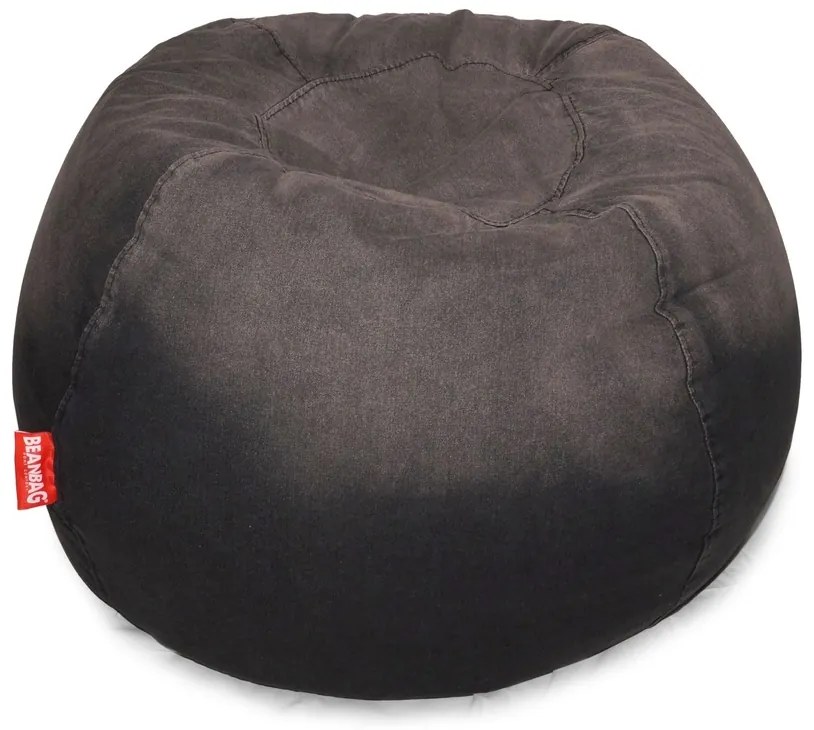 BeanBag Sedací vak Jeans Round black