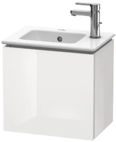 Duravit L-Cube - Umyvadlová skříňka 400x420x294 mm, pravá, 1 dvířka, lesklá bílá LC6272R2222