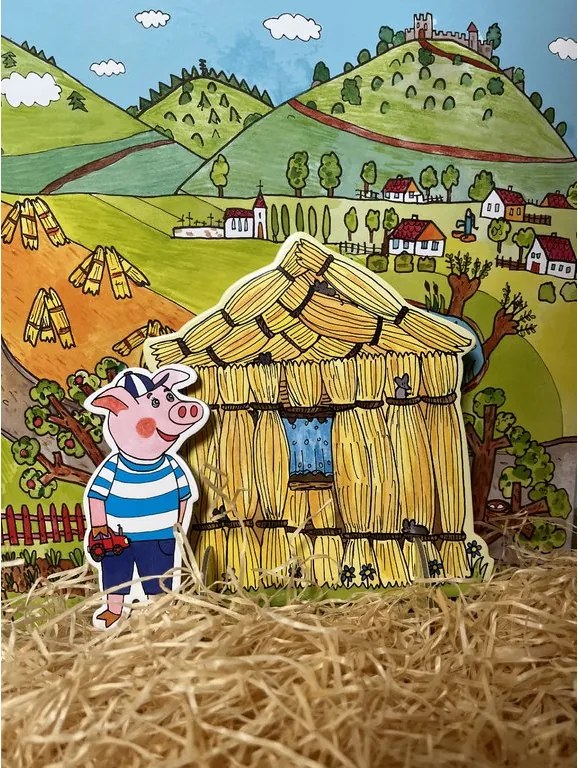 MARIONETINO Loutky a kulisy k pohádce O TŘECH PRASÁTKÁCH