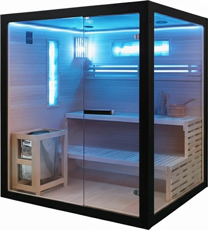 BPS-koupelny Finská sauna Relax HYD-6718 150x140, 3 osoby