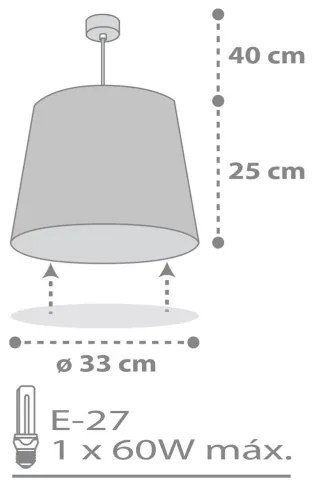Dalber 82212B - Dětský lustr STAR LIGHT 1xE27/60W/230V bílá