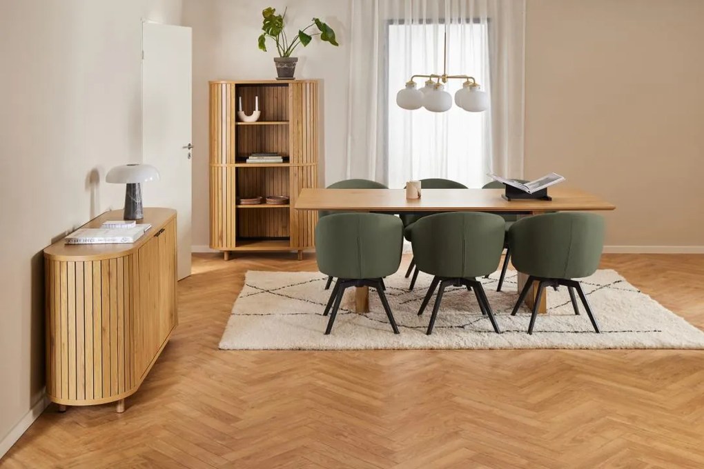ACTONA GROUP Jídelní židle DARLENE zelená z látky Alea 0000109092