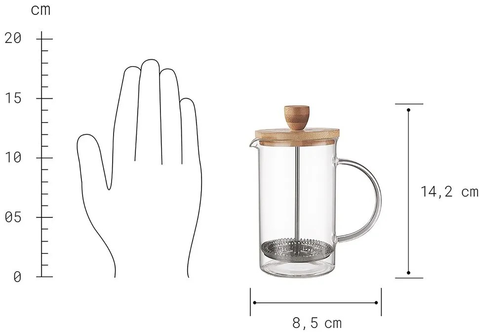 BREWSTER French press 600 ml