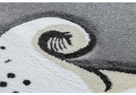 koberec PETIT ELEPHANT SLONÍK, HVĚZDY, šedý velikost 200x290 cm | krásné koberce cz