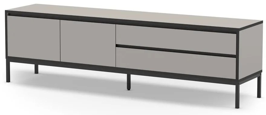 Šedo-béžový TV stolek 180x55 cm Lorenza – Marckeric