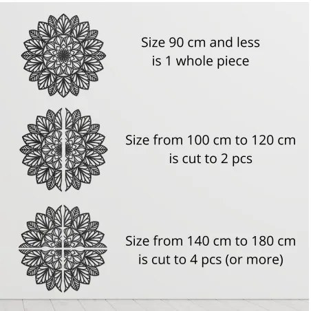 Dřevěná mandala na zeď, dřevěná dekorace I SENTOP PR0255