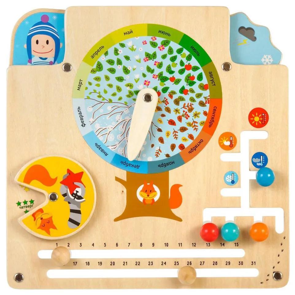 Lucy & Leo Dřevěná naučná hrací deska - kalendář přírody