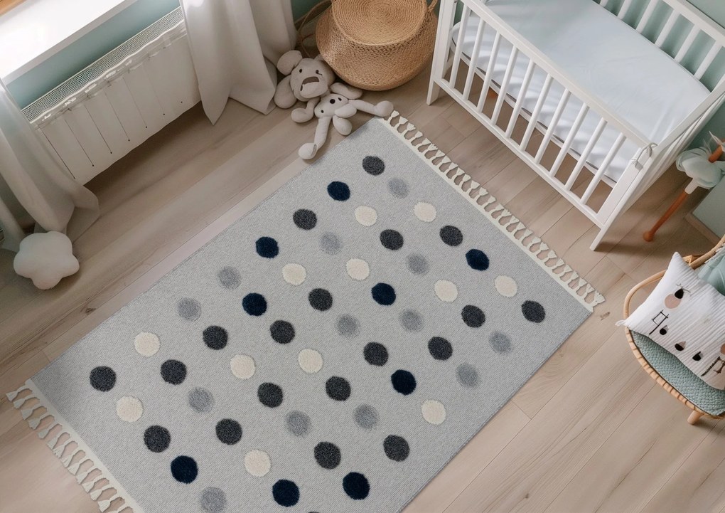 Obsession, Dětský kusový koberec My Fano 394 Dots, 160x230, vícebarevná, dětský pokoj
