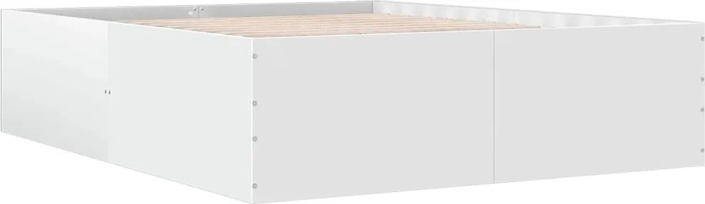 Rám postele bílý 160 x 200 cm kompozitní dřevo 3280909