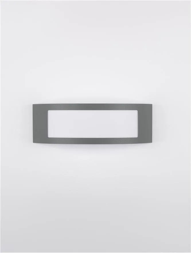 NV 9020933 Venkovní nástěnné svítidlo ZENITH tmavě šedý hliník akrylový difuzor proti oslnění E27 1x12W 220-240V bez žárovky IP44 - NOVA LUCE